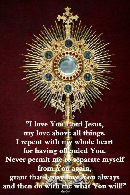 A Prayer to Jesus in the Blessed Sacrament | AirMaria.com