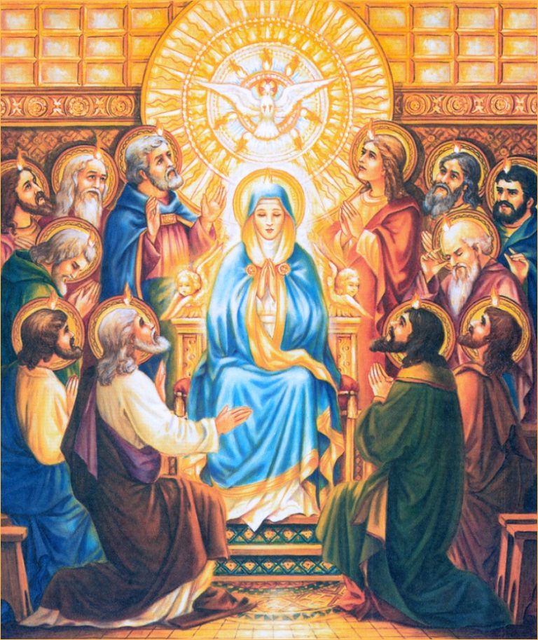 Pentecost with Our Lady and the Apostles | AirMaria.com